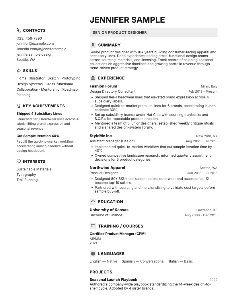 2025 Resume Templates 2025 - Free ATS-Friendly Templates | ResumeJudge