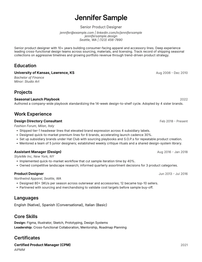 2025 Resume Templates 2025 - Free ATS-Friendly Templates | ResumeJudge